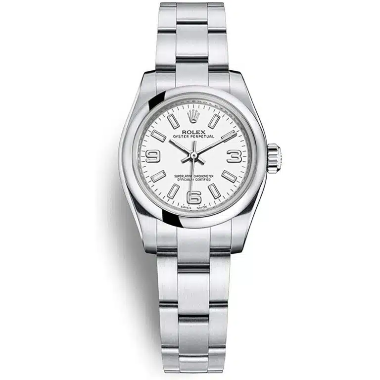 Rolex Oyster Perpetual 176200-0011 White Dial with Luminescent Markers ...
