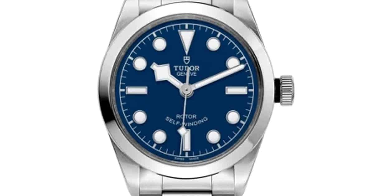 Tudor 79500-0004 Heritage Black Bay 36mm Stainless Steel Blue Dial ...